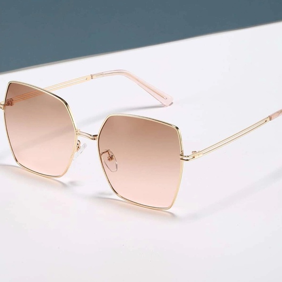 BellanBlue | Accessories | Luxe Square Bug Eye Ombre Sunglasses | Poshmark